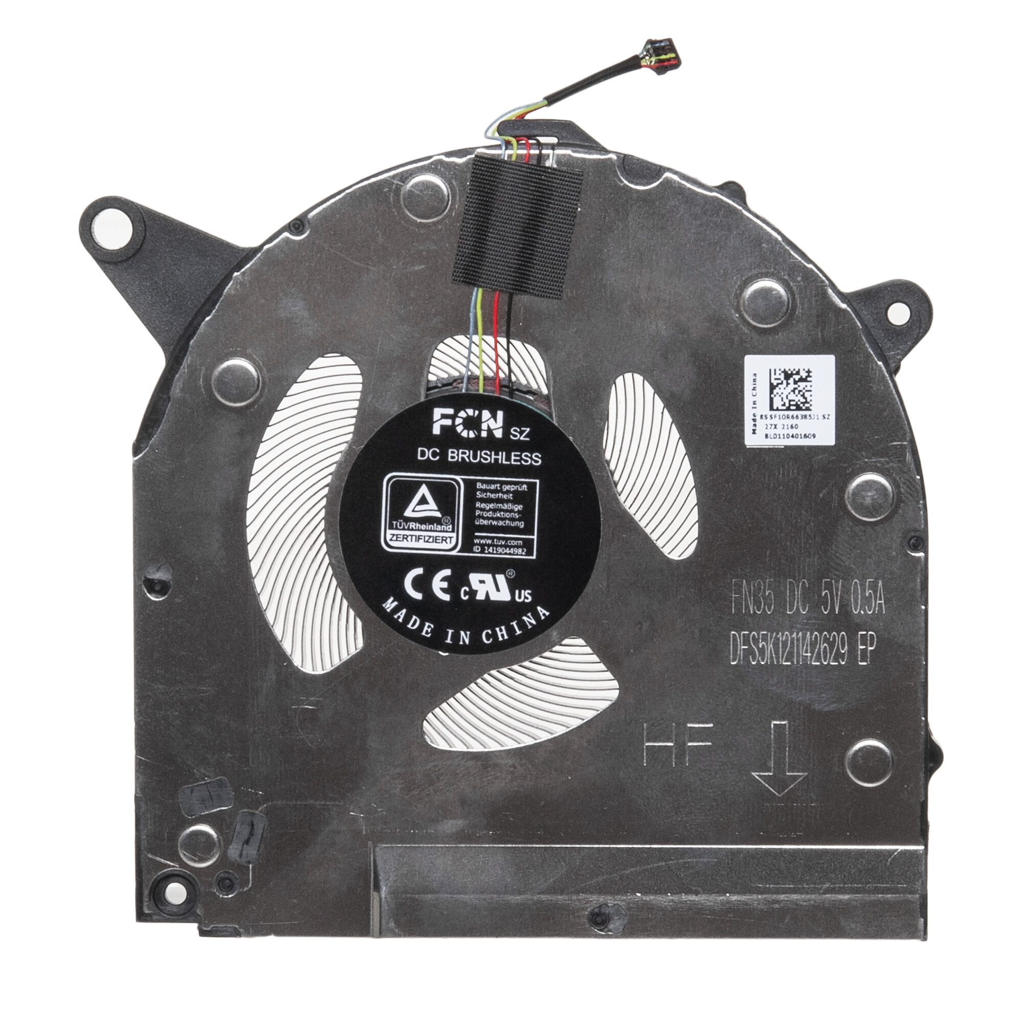 Кулер для ноутбука Lenovo ThinkBook 16p G2 ACH / Legion S7 15IMH5 / Legion S7 15ARH5 / DFS5K121142629-FN35 / DFS5K22B15673L-FNR7 - CPU