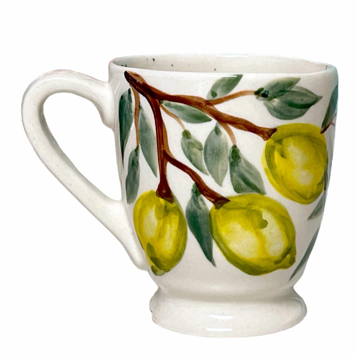 Кружка ручной работы классика «Лимоны», керамика, 250 мл