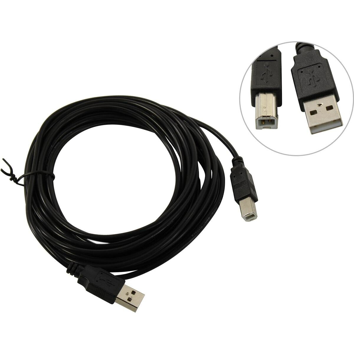 ExeGate Кабель USB 2.0 A-->B 5м