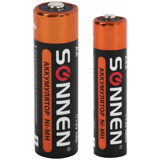 Батарейки аккумуляторные Sonnen Ni-Mh 8 шт (AA+ААА) 2700/1000 mAh, 455612