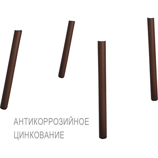 Каркас стула Sheffilton SHT-S424 коричневый муар (цинк)