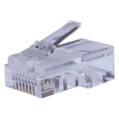Коннектор Suprlan (10-0209-1) UTP кат.5E RJ45 прозрачный (упак:10шт)