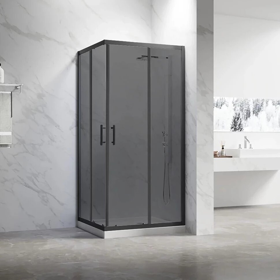 Душевой уголок 110x80 см Veconi Rovigo RV27B-11080-05-C8 тонированное