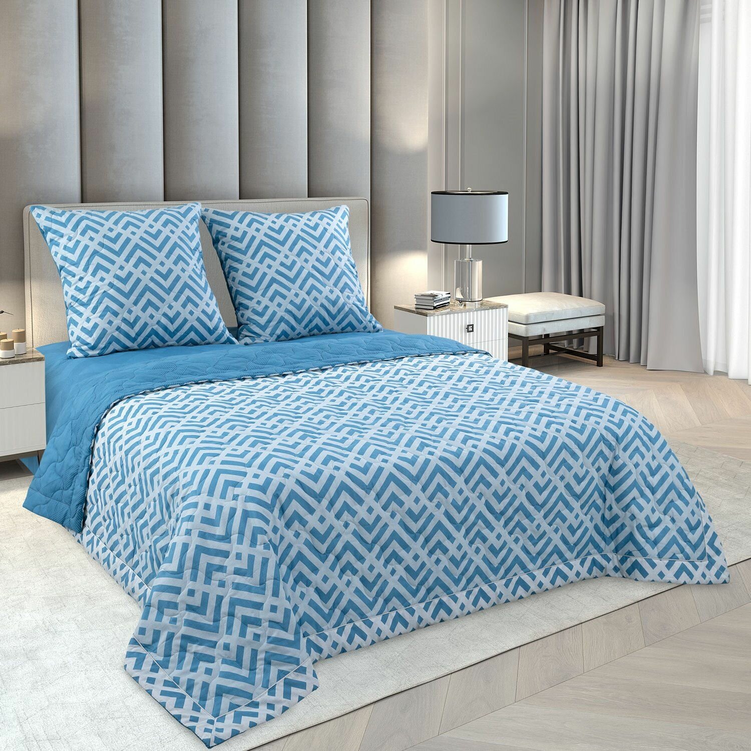 Покрывало из Перкали 200х210 Стеганое Бьёрн