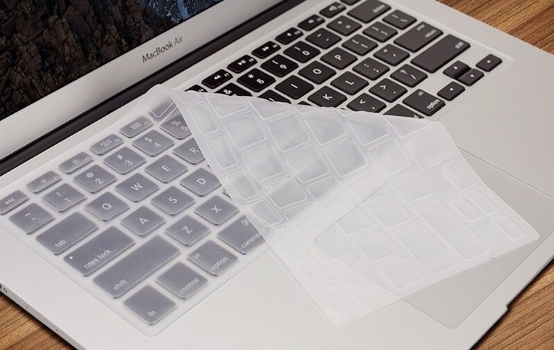 Защитная ультра-тонкая накладка для клавиш ноутбука Apple MacBook Air 11 Early 2015 (MJVM2/ MJVP2) 11.6 / Apple MacBook Air 11 Early 2014 ( MD711 / MD712) 11.6 прозрачная
