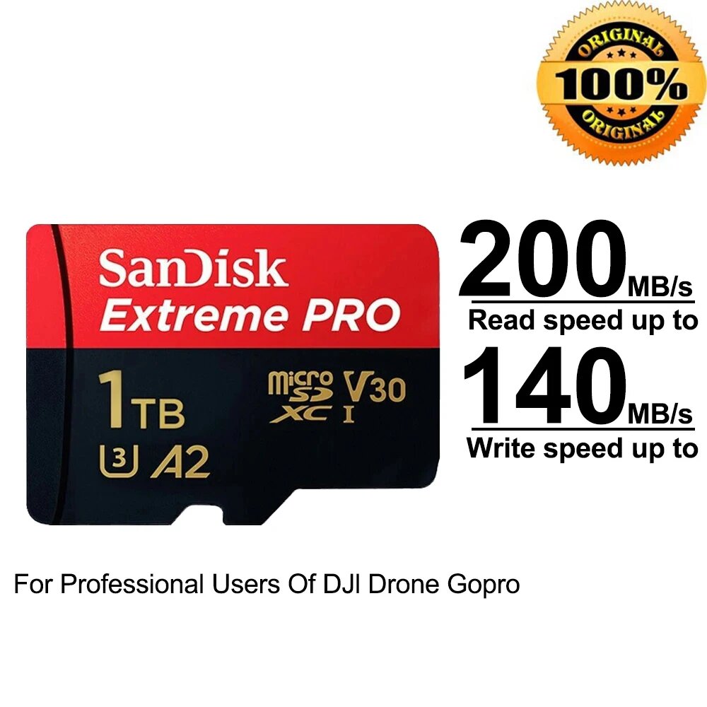 SanDisk Extreme PRO 1TB Micro SDXC V30 A2 200MB/s