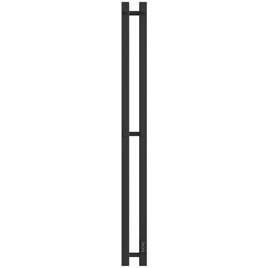 Полотенцесушитель Stout ROCK quadro 120*08, черный матовый 2 опоры
