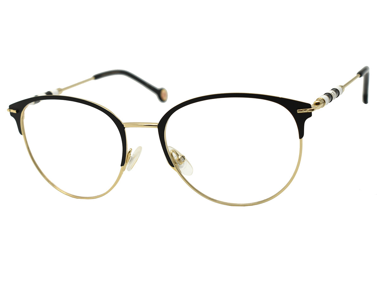 Оправа для очков Carolina Herrera CH 0041 RHL пол Женский форма оправы Клабмастер (Clubmaster) цвет оправы Чёрный, Золотой