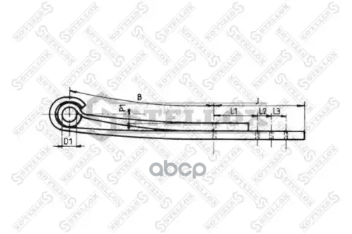 Полурессора 1-2-3ось 1/35+1/45x89x100 530+430/275/100 30x59x102/-- ROR Stellox арт. 8455666SX