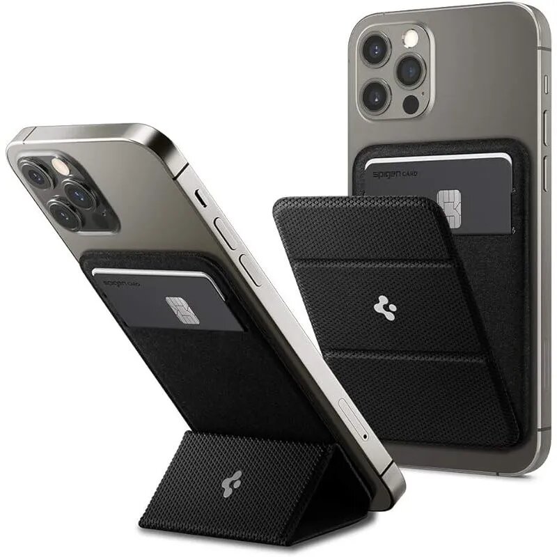 Магнитный кошелек Spigen Valentinus (MagFit), держатель для карт, 2 карты, предназначенные для MagSafe, совместимых с моделями iPhone 15 / 14 / 13 / 12серия