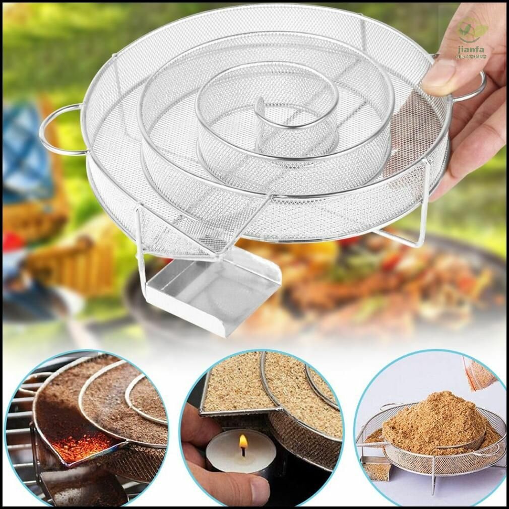 Лабиринтный дымогенератор для холодного копчения, нержавеющая сталь, 304, улитка-pty250921-G