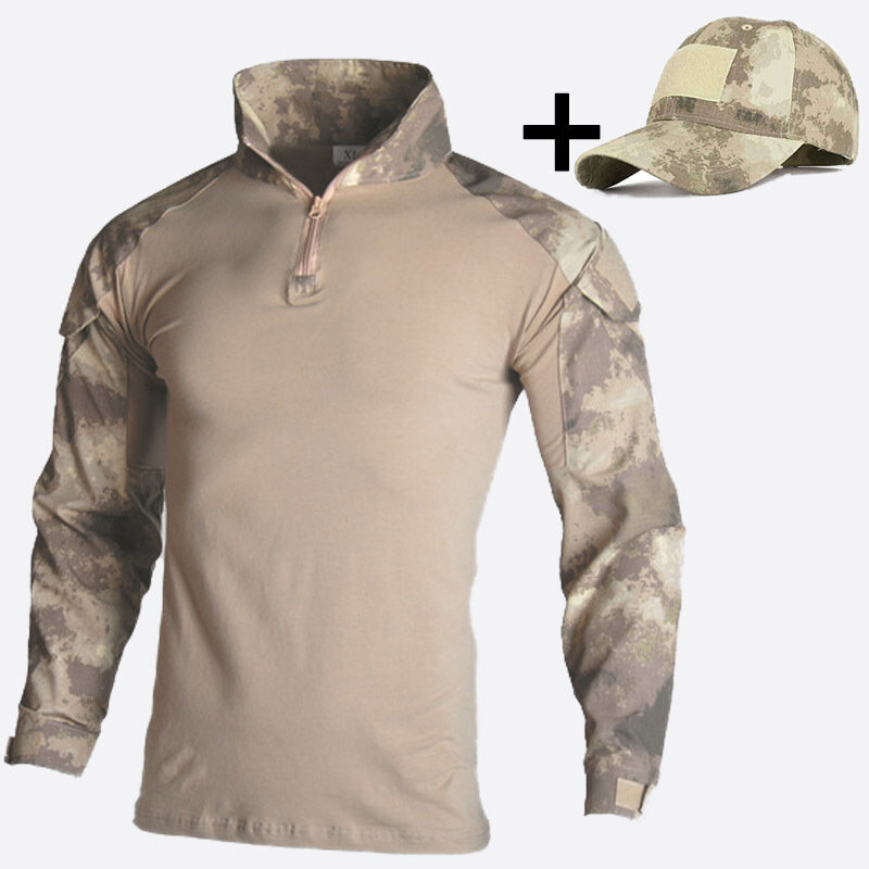 Дышащая легкая тактическая рубашка + дышащая легкая тактическая кепка