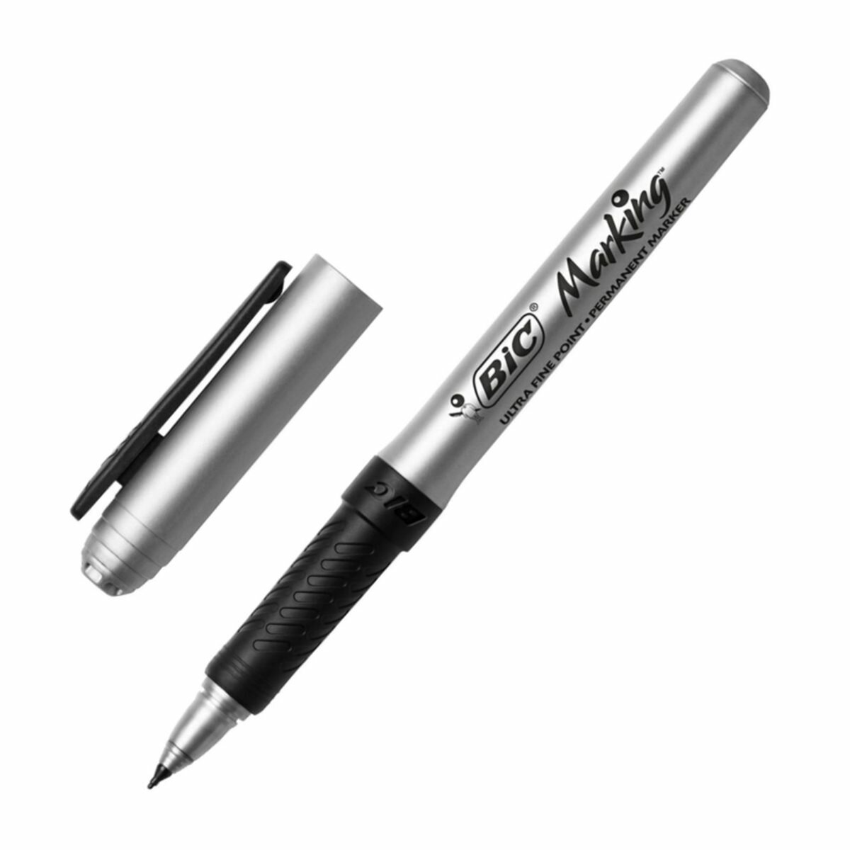 Маркер для CD/DVD BIC (0.75мм, игольчатый наконечник, черный) пластик (8290801), 12шт.