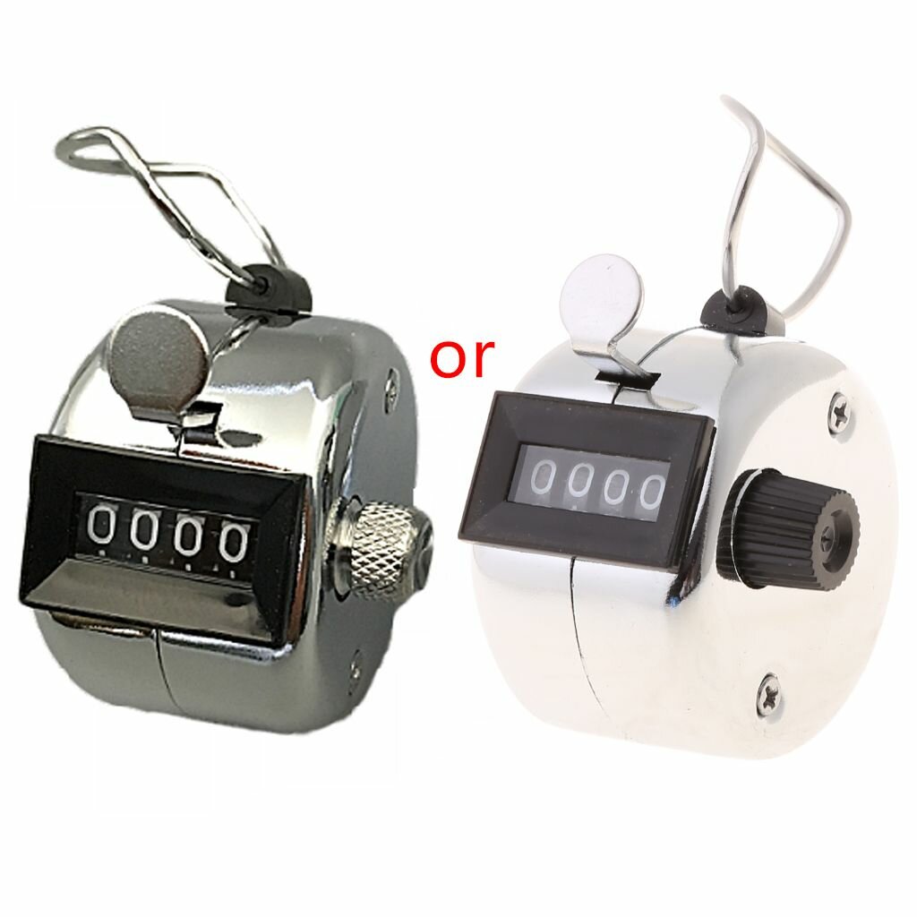 4-значные ручные счетчики для подсчета очков Механический счетчик Металлический Ручной кликер для занятий спортом