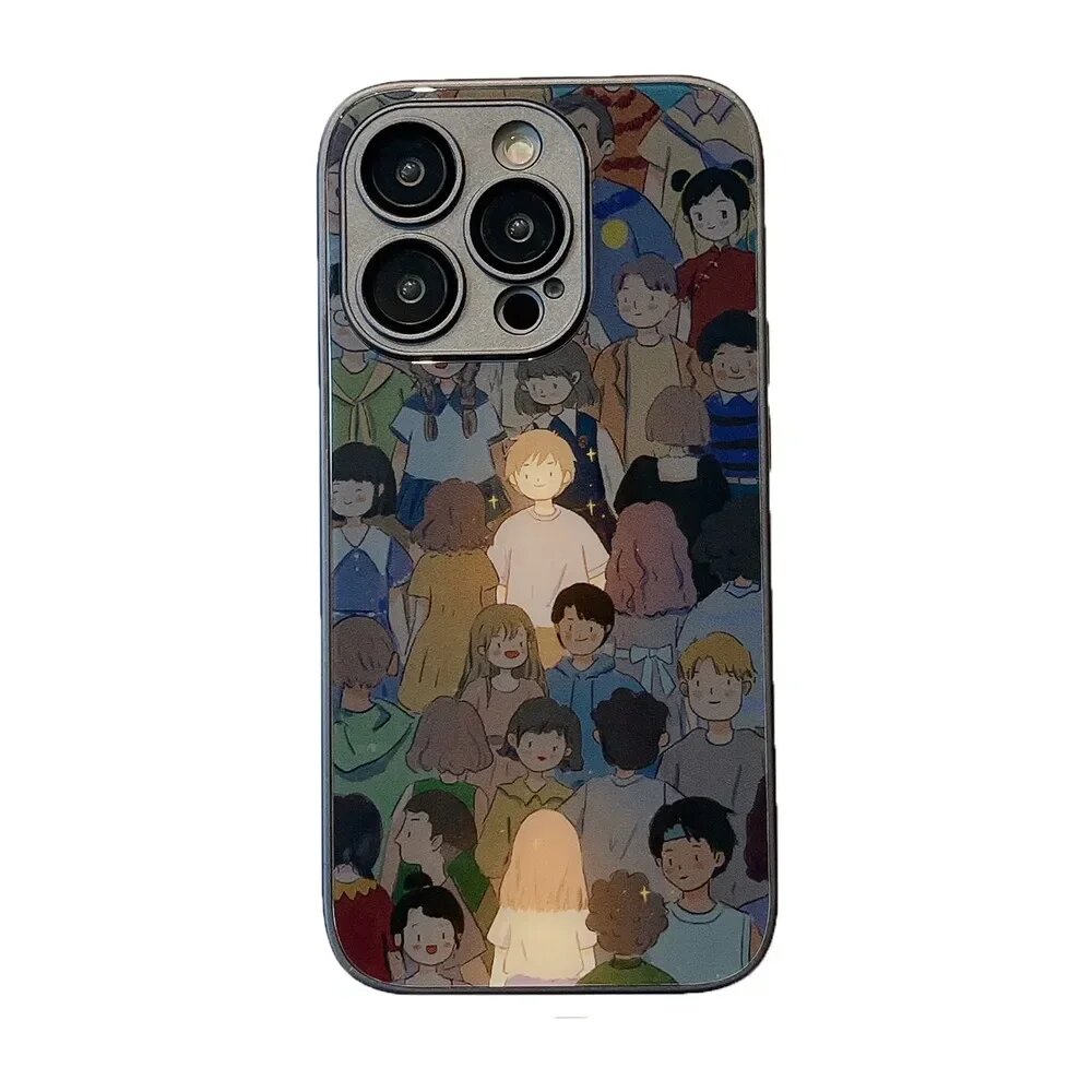 Парные акриловые чехлы для телефонов Iphone 15 14 Pro Max, защитный чехол, милый чехол для Iphone 13 11 12 Pro Max Xs Max Xr X, чехол