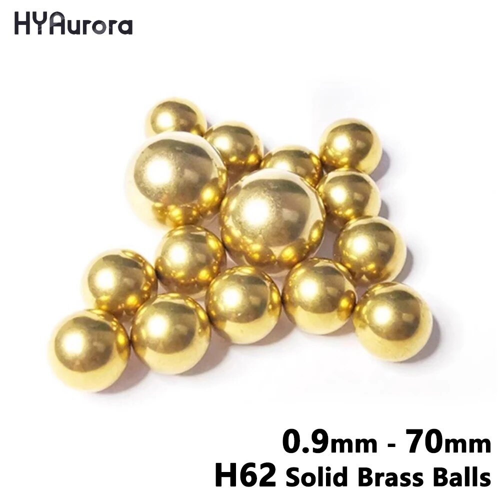 Латунные шарики H62 для подшипников 0,9-70 мм