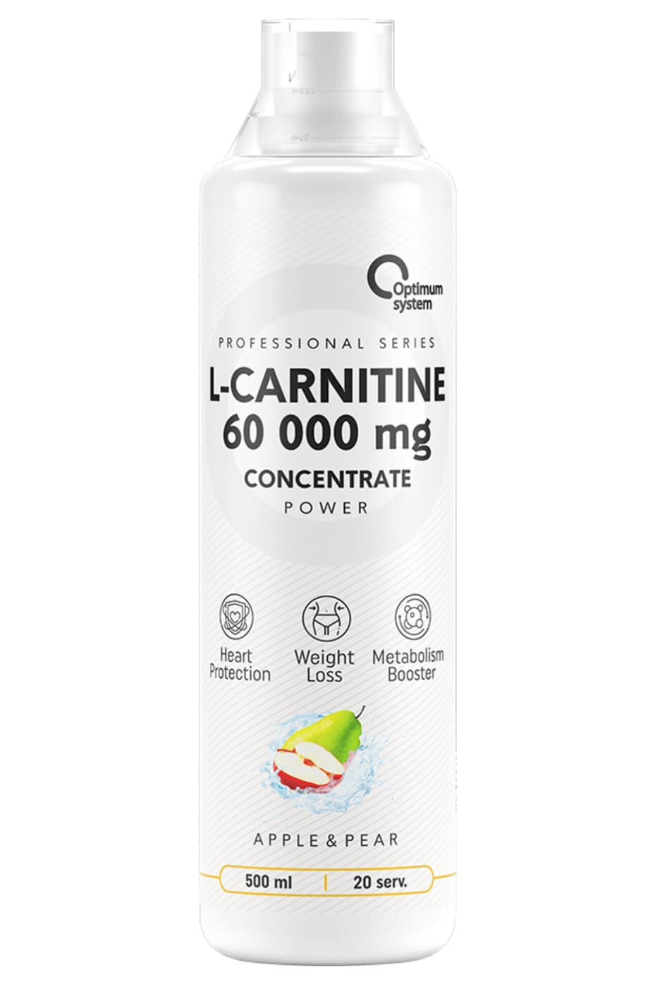 Optimum System L-Carnitine Concentrate 60000 Power 500 мл - Яблоко-груша