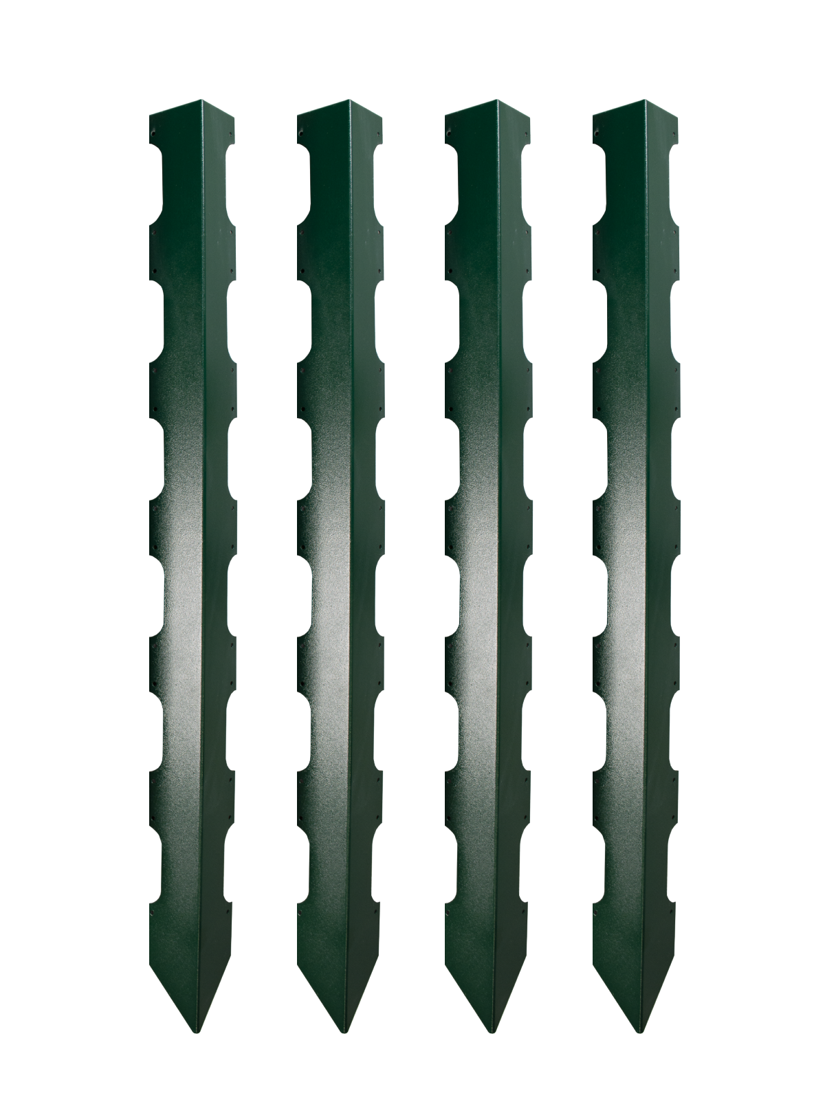 Колышки уголки для деревянных грядок CB90-6Gr, высота 90см, зелёный