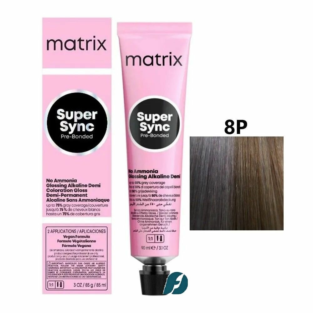Matrix SoColor Super Sync 8P Краситель для волос тон-в тон светлый блондин жемчужный,90 мл