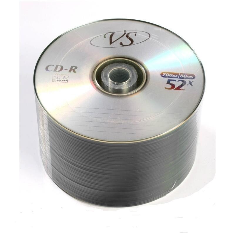 Компакт диск VS CD-R, скорость записи 52x, 700 мб, 50 шт (VSCDRB5003)