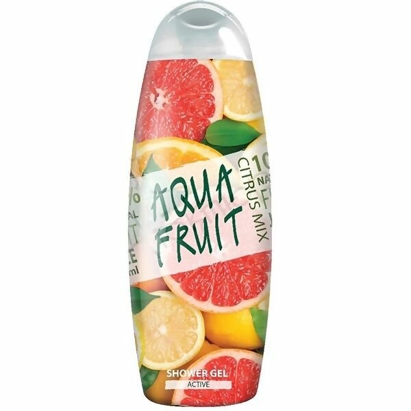 Гель для душа AQUAFRUIT "Active", Citrus Mix, 420 мл