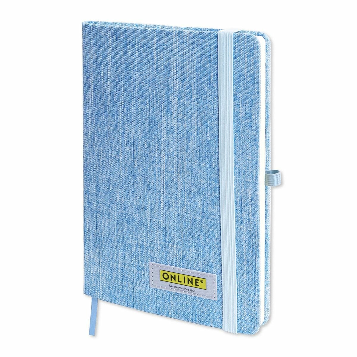 Скетчбук ONLINE "Bullet Journal", с разметкой, размер А5, 96 листов, 80 г/м2, обложка с голубой текстурой