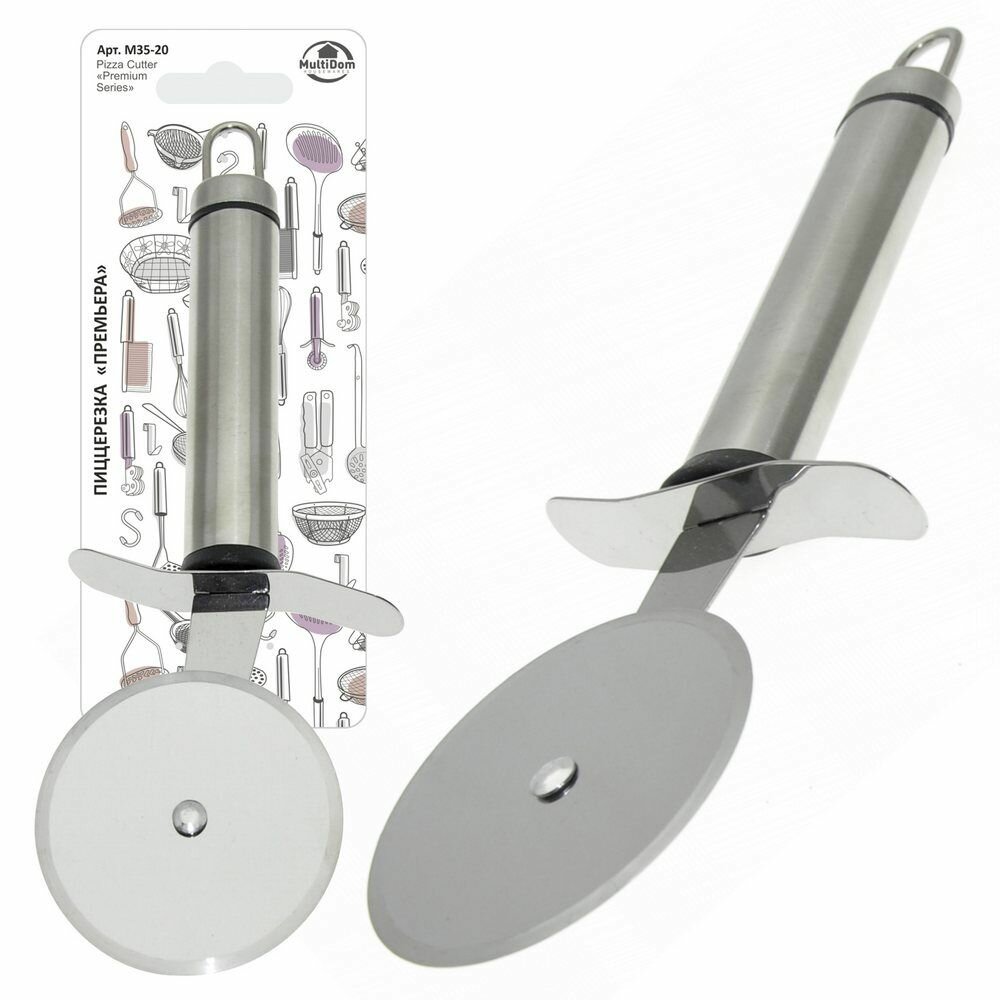 Пиццерезка Мультидом "Премьера", нержавеющая сталь, 21x6,5x1,8 см (M35-20)