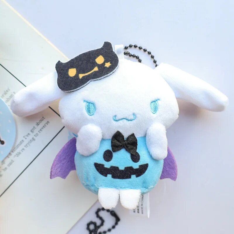 MINISO Плюшевая игрушка Hello Kitty на Хэллоуин, собачка Cinnamon Dog Kuromi, милый плюшевый брелок в виде привидения, аксессуар для сумки, подарок на день рождения, игрушка на Хэллоуин,
