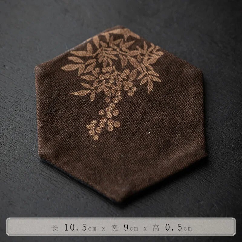 Подставка под чай тканевая, 10.5x9 см, Цвет: 08