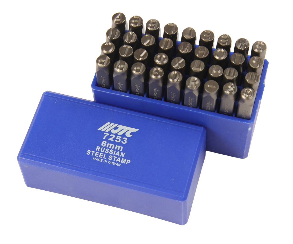 JTC Клейма буквенные кириллица 6 мм (HRC 60+-2град. DIN 1451) JTC-7253