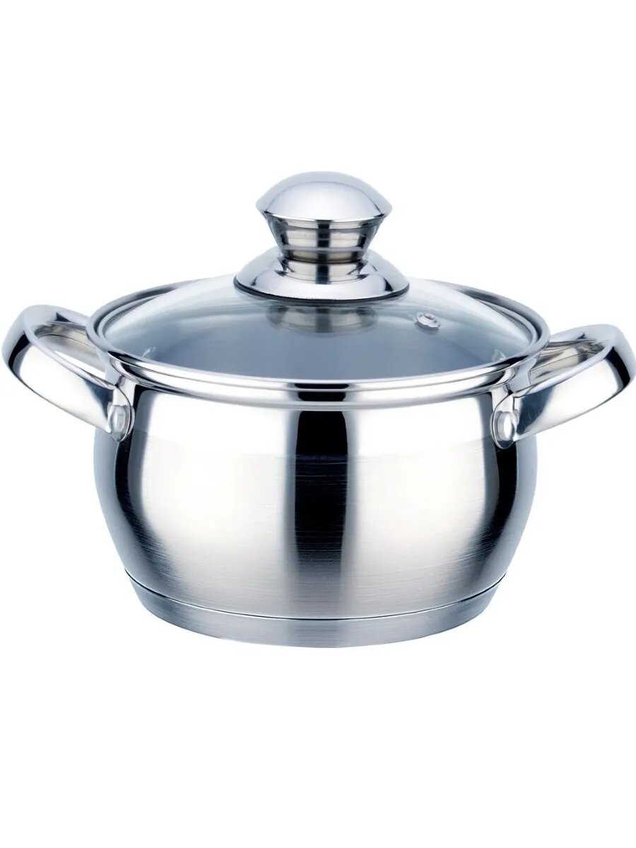 Кастрюля TimA "Практичная", нержавеющая сталь 18/10, капсулированное дно, 6,1л