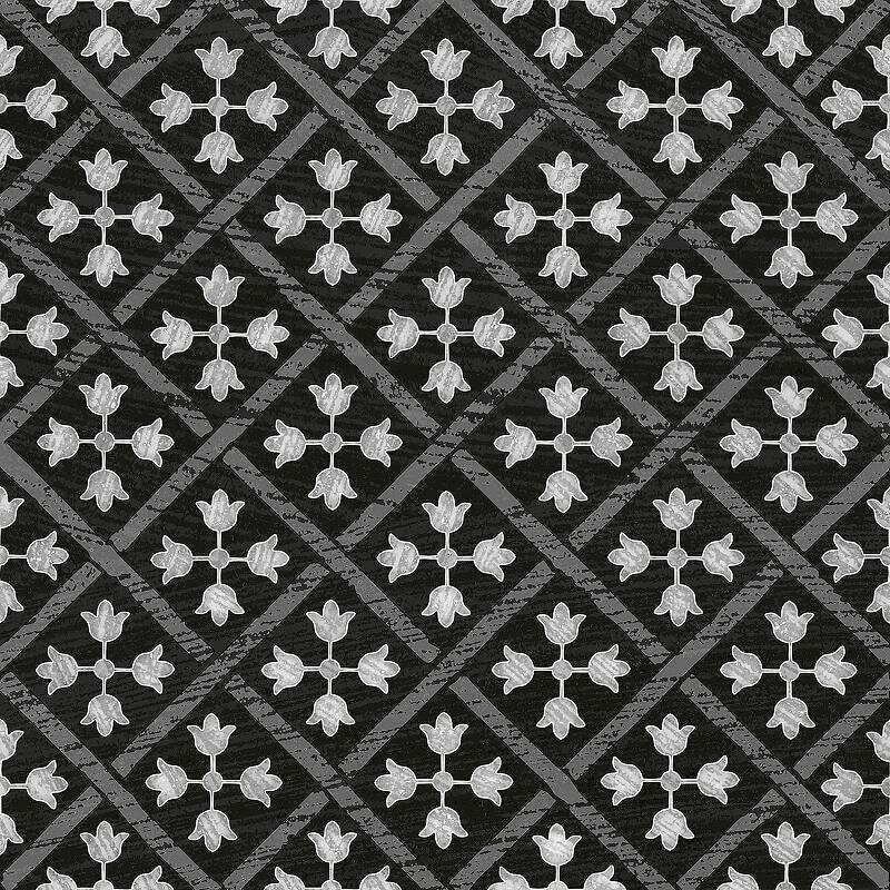 Керамогранит Monopole Ceramica Guadalupe Black 18,7х18,7 см, современный стиль