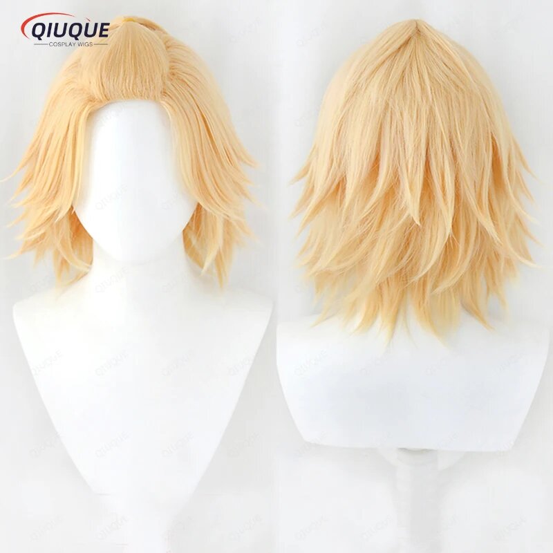 Косплей парики Ran Haitani Rindo Sanzu Haruchiyo Hanemiya Kazutora Hanma Белый, Manjiro Sano Wig