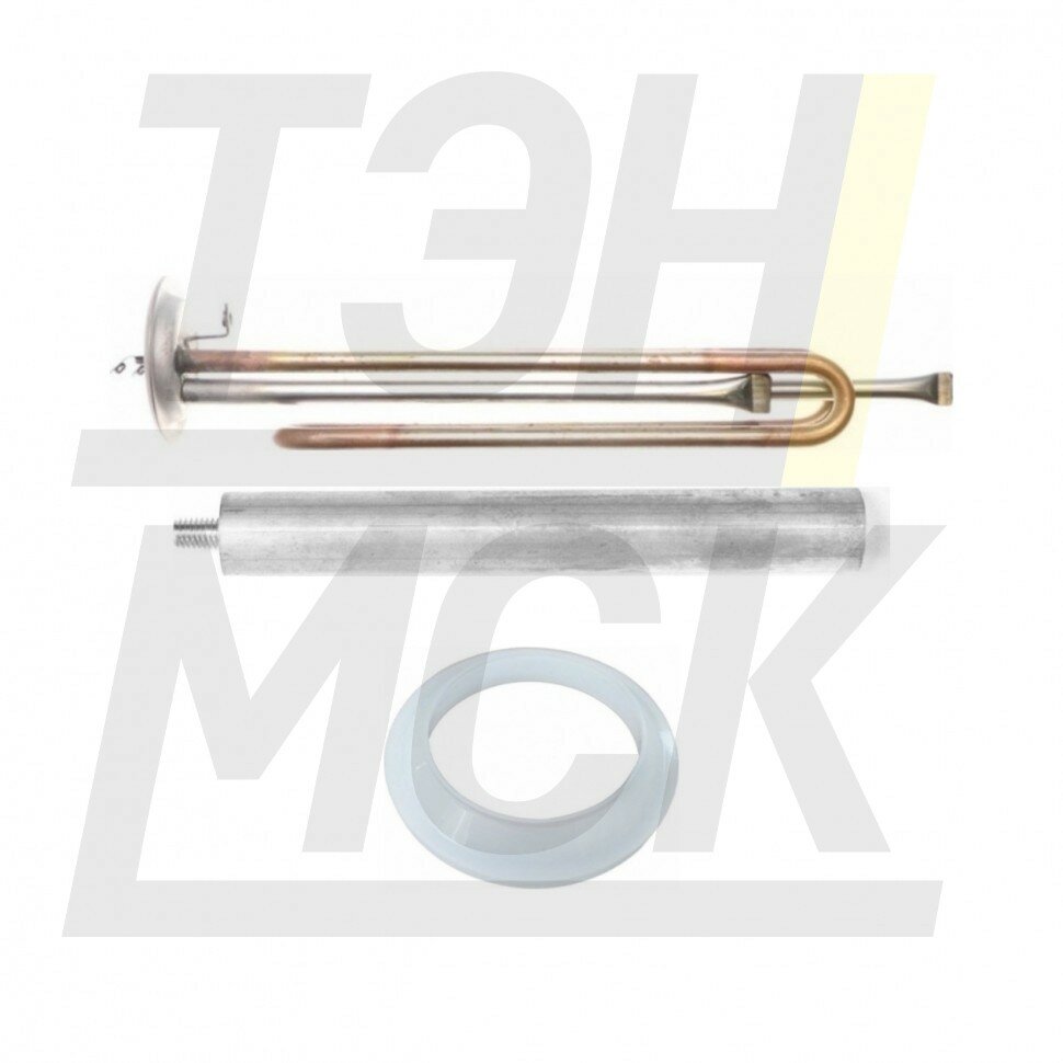 Комплект ТЭН 2кВт (2000Вт) RF для водонагревателя Thermex, Timberk, ATT, Monlan клеммы под винт + прокладка + анод, 10059K