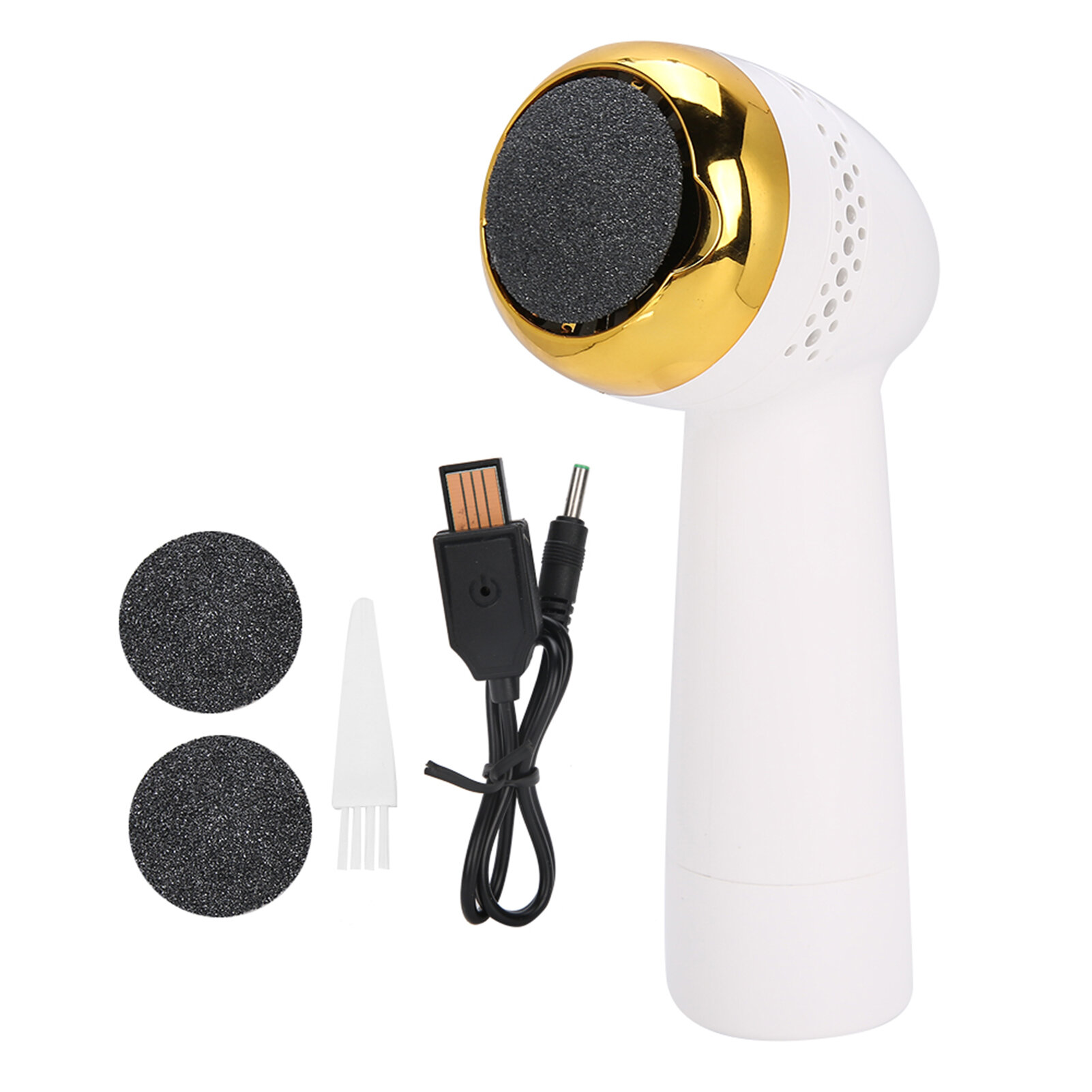 Электрическая пилка для ног, шлифовальная машинка для удаления омертвевшей кожи, мозолей и натоптышей, для педикюра и ухода за пятками CareGold