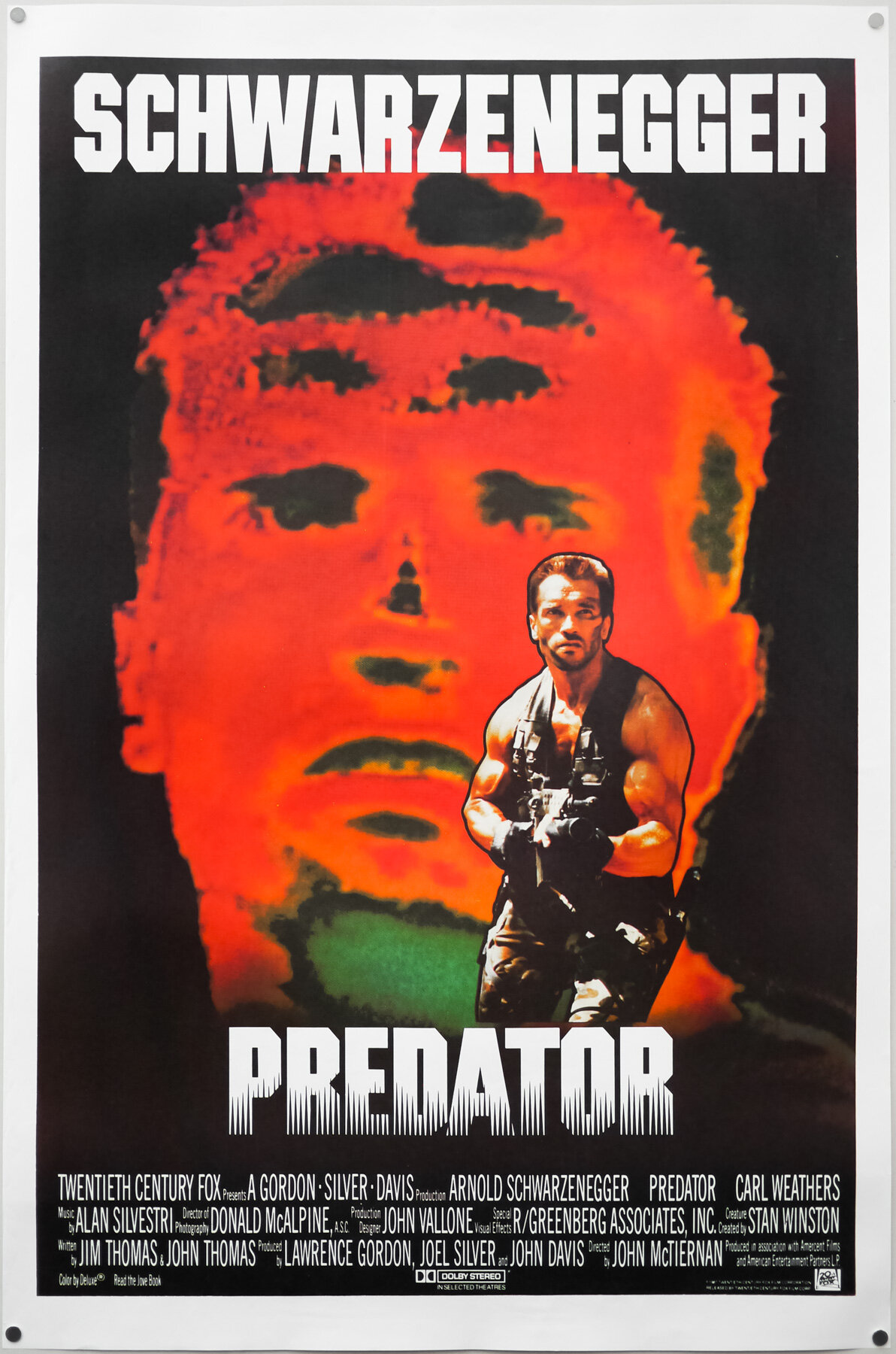 Плакат, постер Хищник (Predator) 1987 на бумаге, размер 21х30см