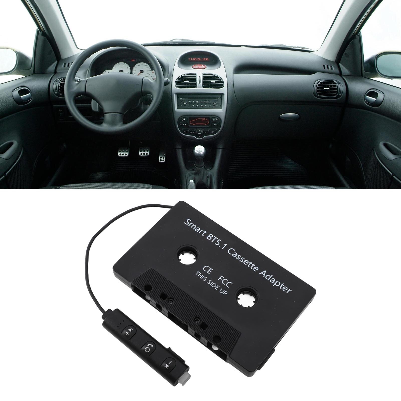 DC5V Bluetooth кассетный адаптер BT5.1 универсальный беспроводной кассетный адаптер для Aux для автомобилей грузовиков с кассетным плеером