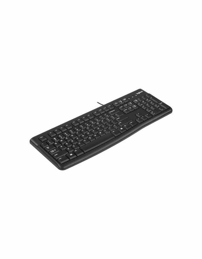 Клавиатура LOGITECH проводная компьютерная K120 черная USB
