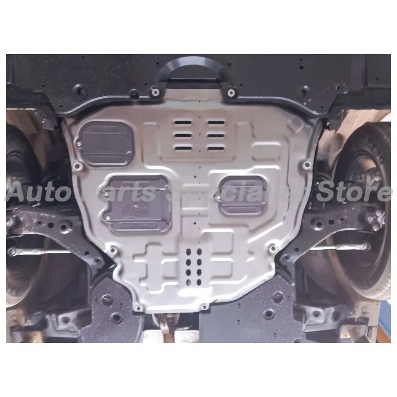 Черная защита двигателя, брызговик, брызговик, панель брызговика для Toyota CROWN KLUGER 2021-2024, Manganese steel