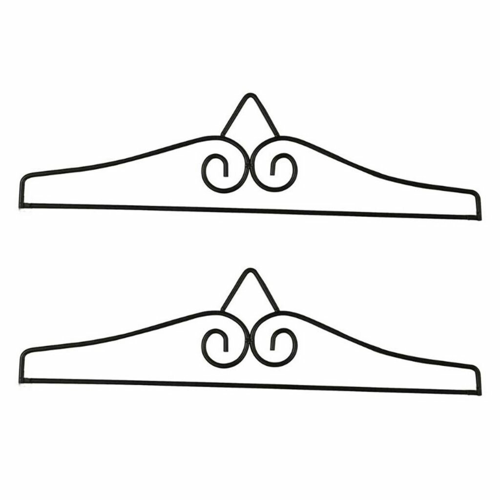 2 шт. Настенный держатель для садового флага, Металлическая черная подставка для прокрутки