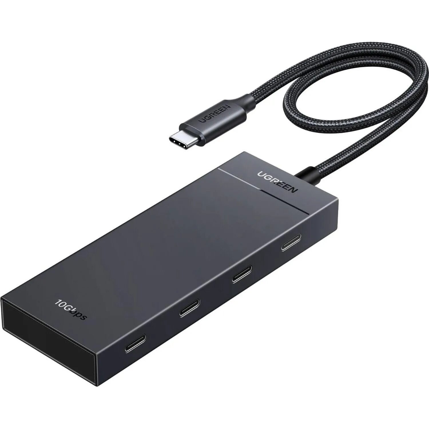 Разветвитель Ugreen CM806 (55334)хаб 5in1 USB-C 10Gbps/4xUSB-C 3.2+PD черн