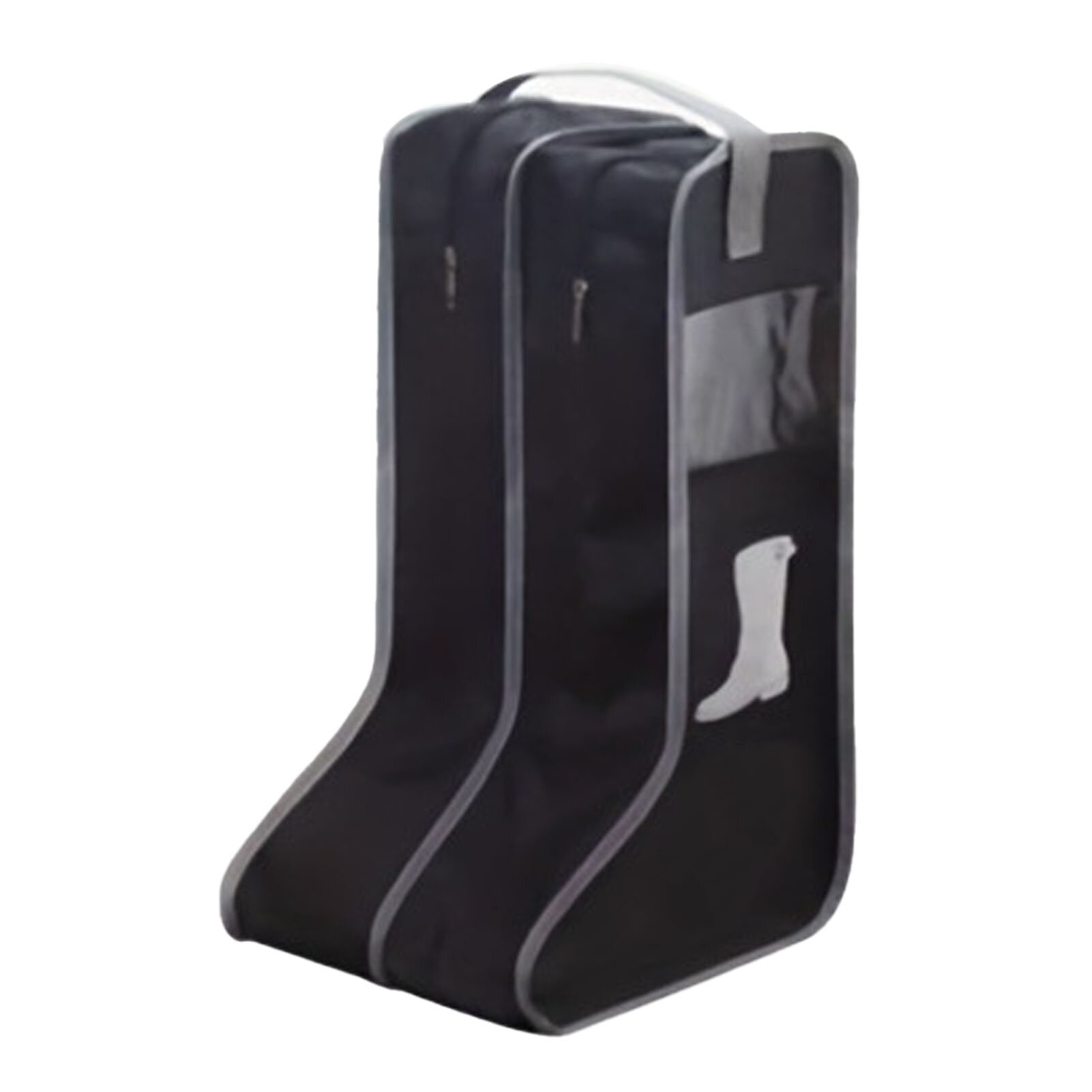 Сумка для хранения сапог видимый пылепроницаемый складной портативные ботинки мешок для обуви для наружного путешествия Black l