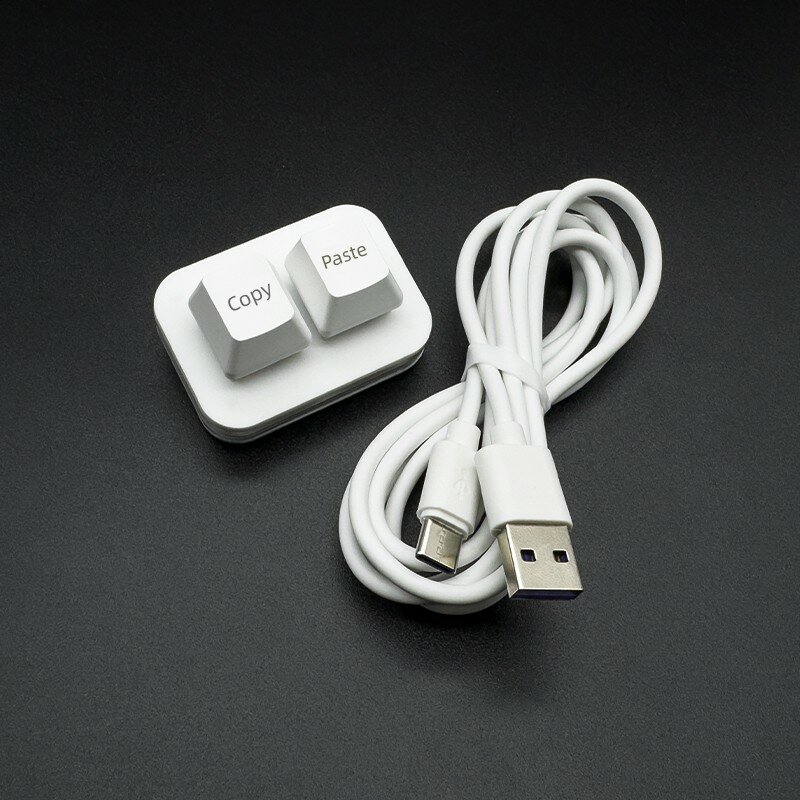 Копируйте и вставляйте настраиваемую USB-клавиатуру для офиса, не требующую установки, с двумя клавишами, сменными на