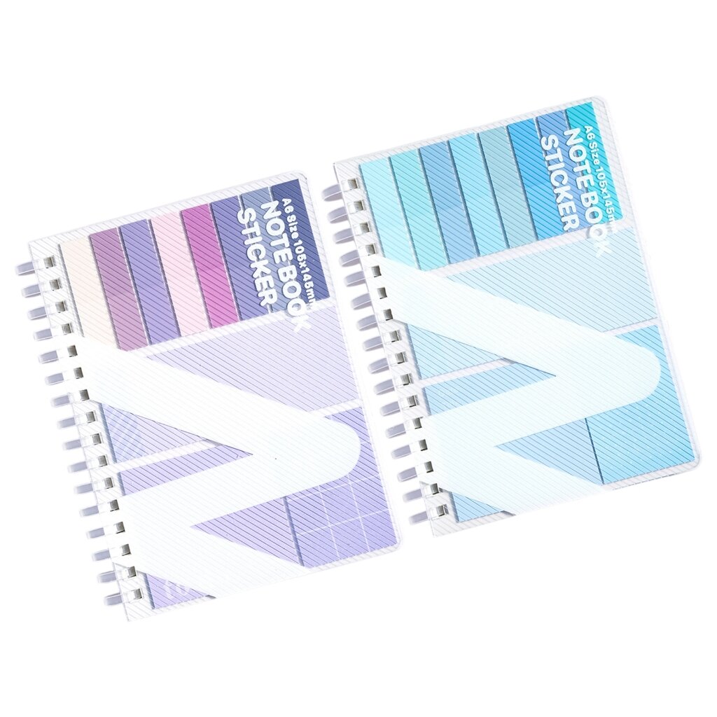 Многофункциональный набор блокнотов с наклейками и подкладкой Портативный блокнот многоразового использования с цветной наклейкой-указателем