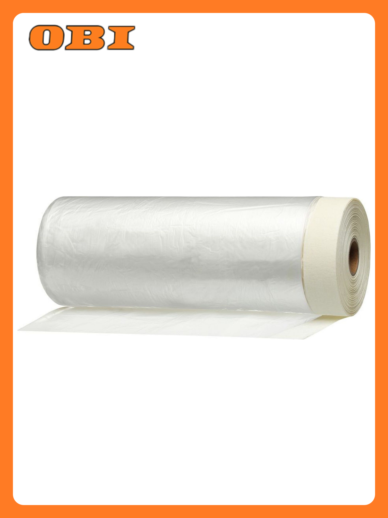 Пленка UNIBOB, полиэтилен, 10мкм, 3,5x20м, прозрачная, с малярной лентой