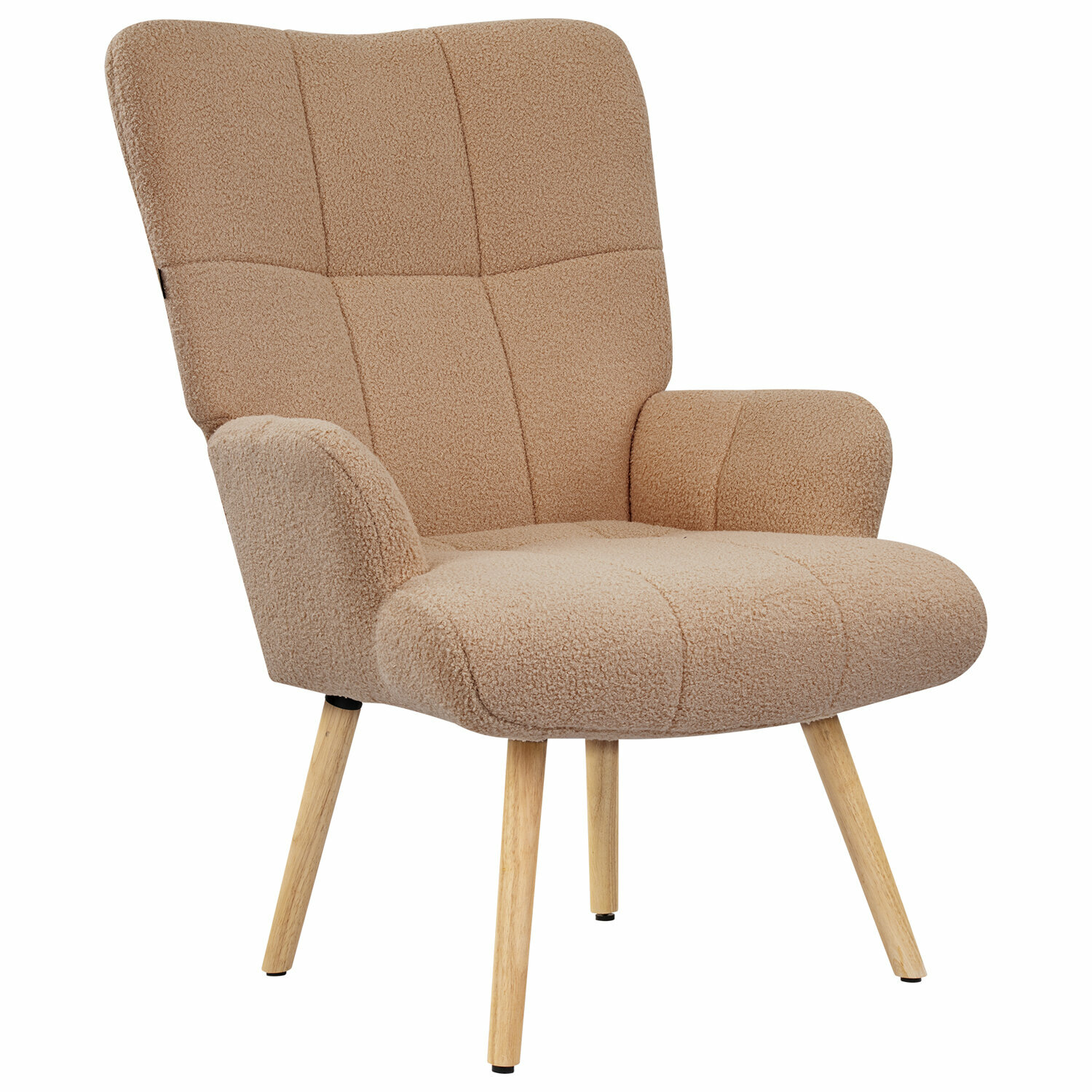 Кресло Brabix Soft LC-305, фактурная ткань букле, экомех, светло-бежевое 533147