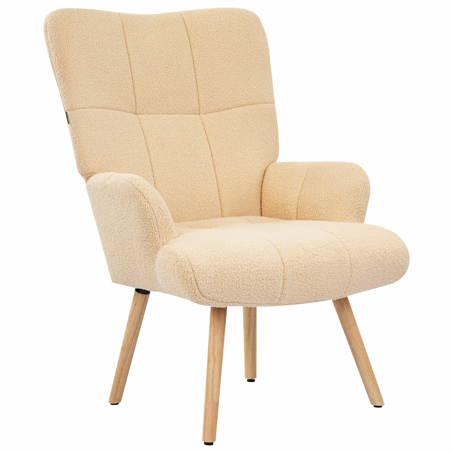 Кресло Brabix Soft LC-305, фактурная ткань букле, экомех, кремовое 533146