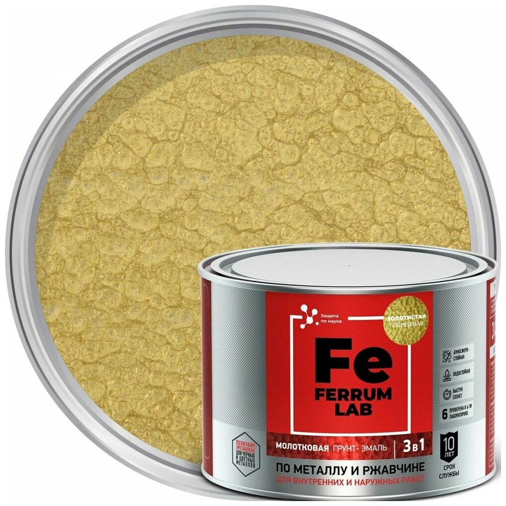 Грунт-эмаль по ржавчине Ferrum Lab FERRUM LAB