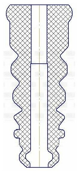 Отбойник амортизатора VAG Polo Sedan (RUS) 10-; Rapid 10- заднего (кмпл. 2 шт.) Trialli