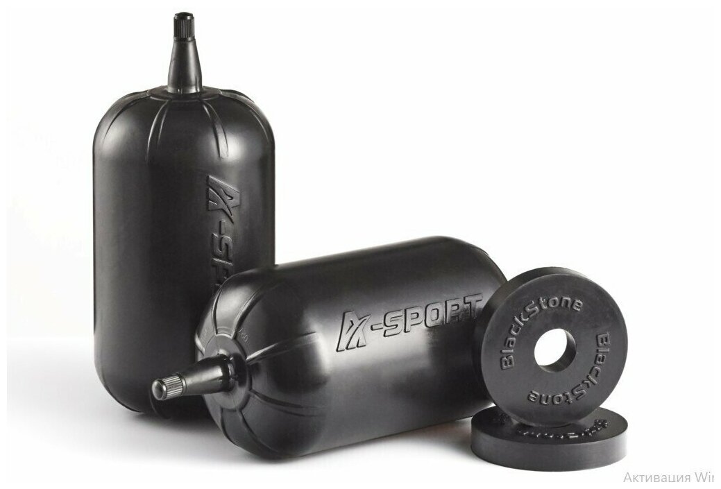 Пневмобаллоны в пружины "S" 147*85 - торцевой штуцер (2 пневмоэлемента+2 отбойника) / A-sport